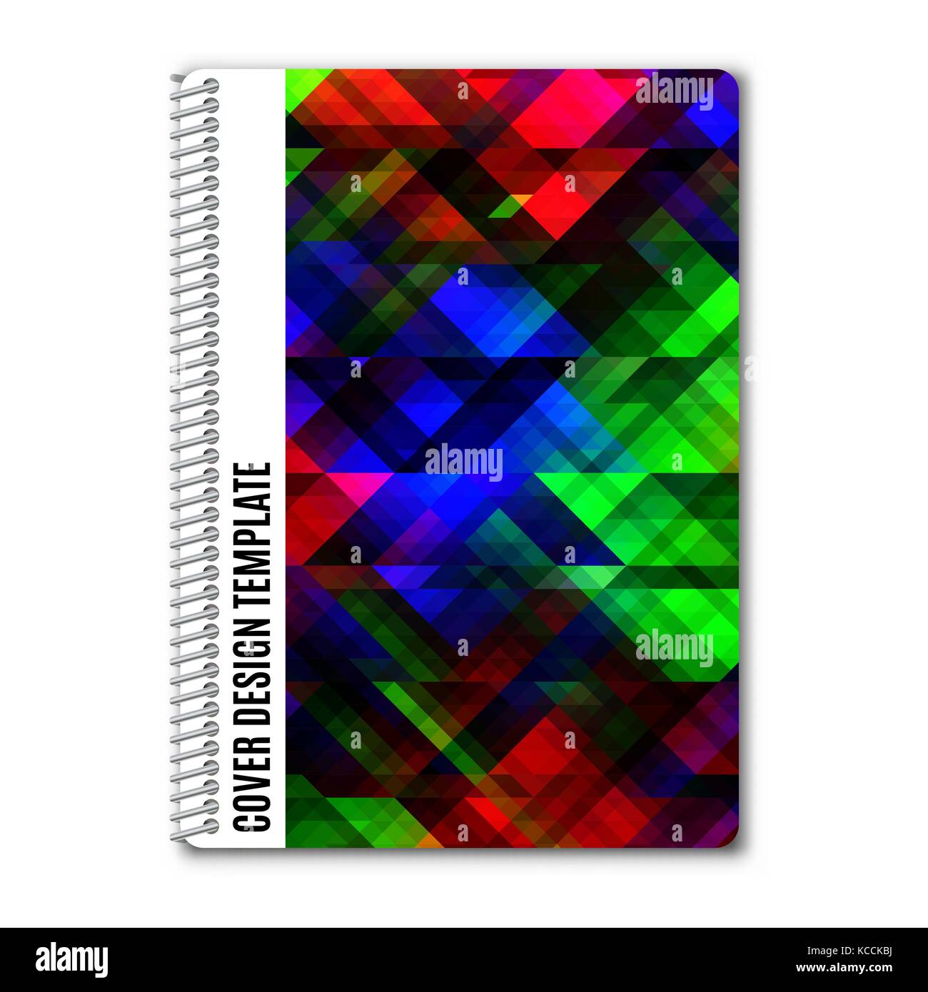 Template design covers for printing with bright abstract overlapping ...