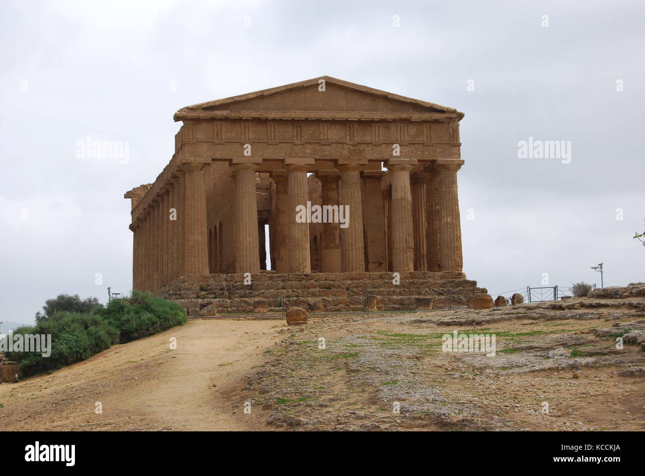 Valle dei Templi. Archaeological Park in Agrigento. Ancient Greek ...