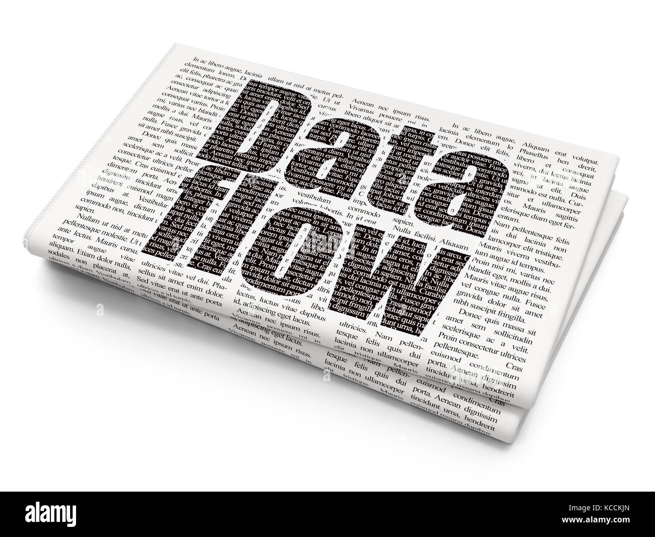 Information concept: Data Flow on Newspaper background Stock Photo - Alamy