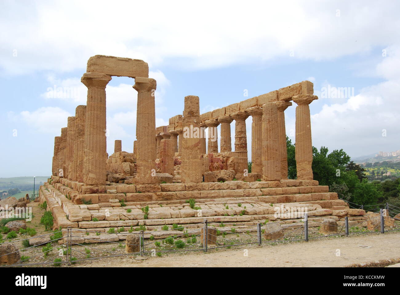 Valle dei Templi. Archaeological Park in Agrigento. Ancient Greek ...