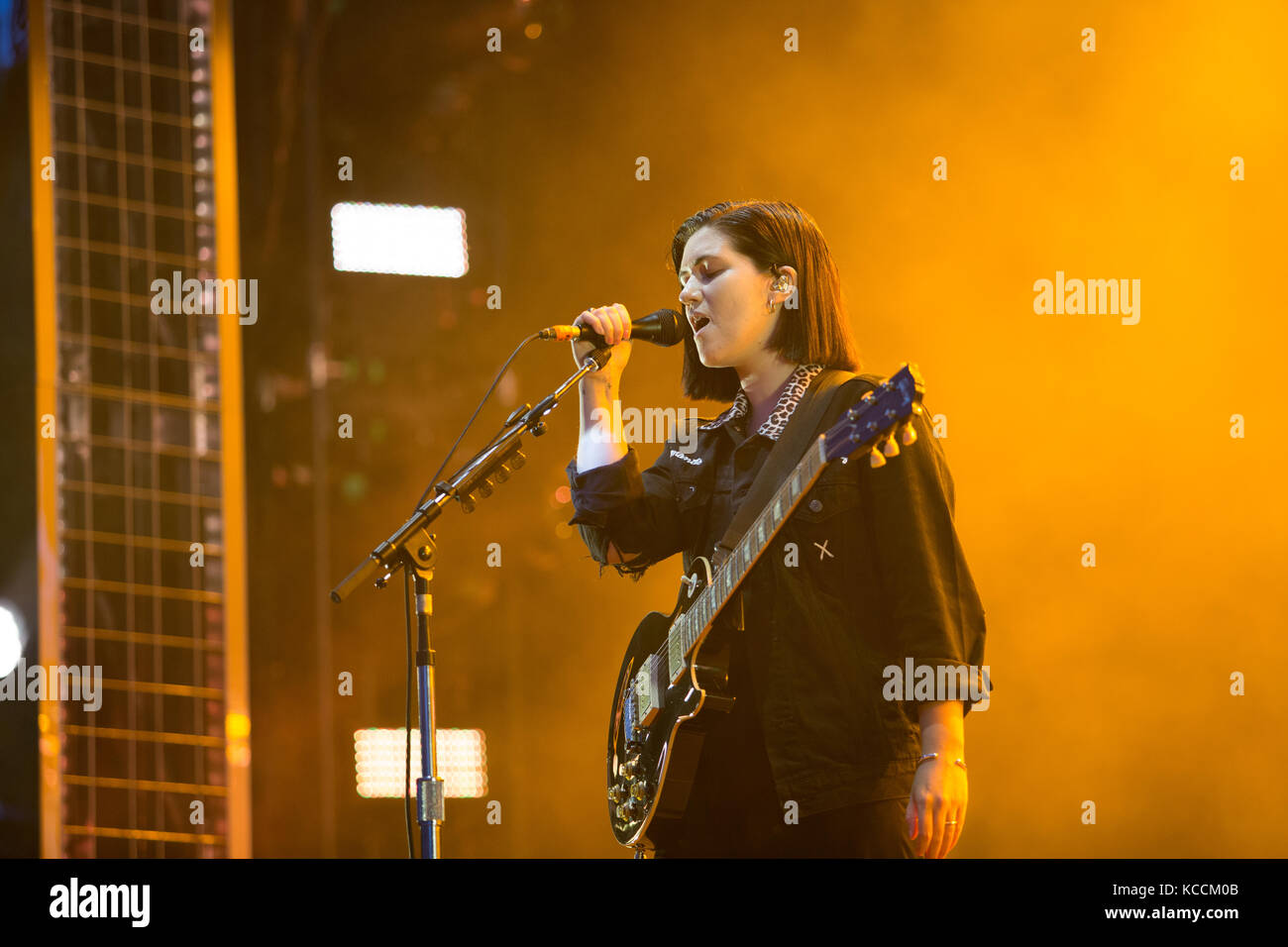 Norway, Oslo – August 10, 2017. The English indie electronica band The ...