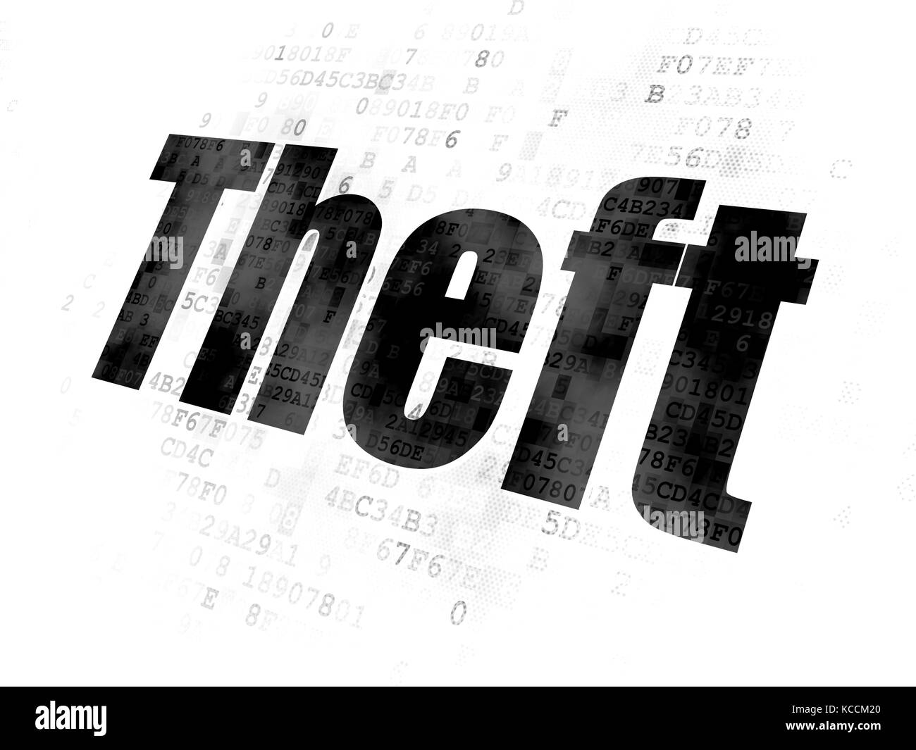 Safety concept: Theft on Digital background Stock Photo - Alamy