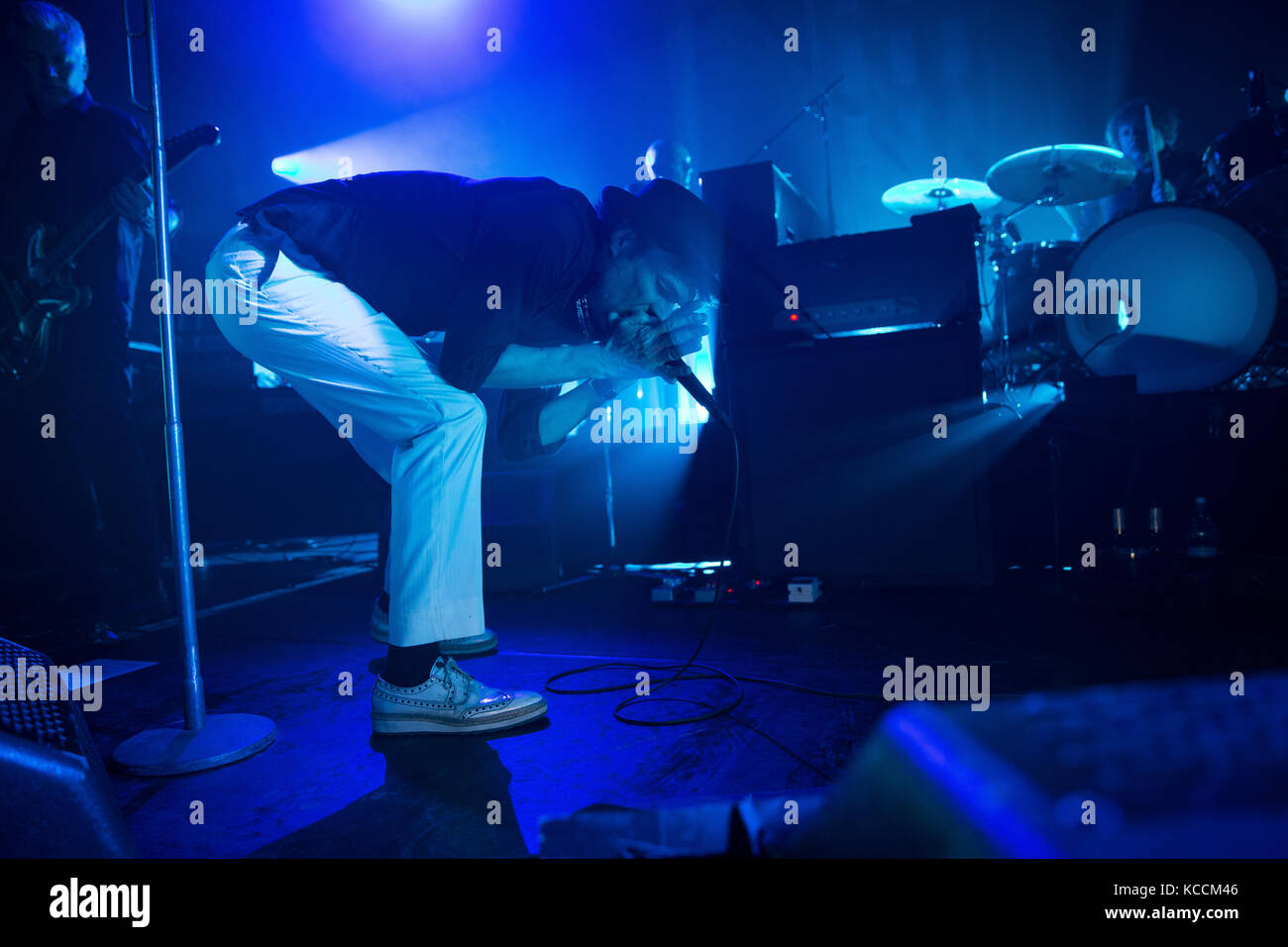 The Swedish singer, songwriter and rock musician Thåström performs a ...