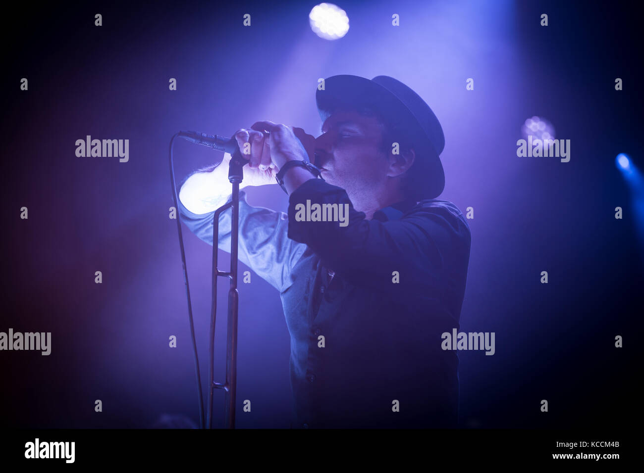 The Swedish singer, songwriter and rock musician Thåström performs a ...