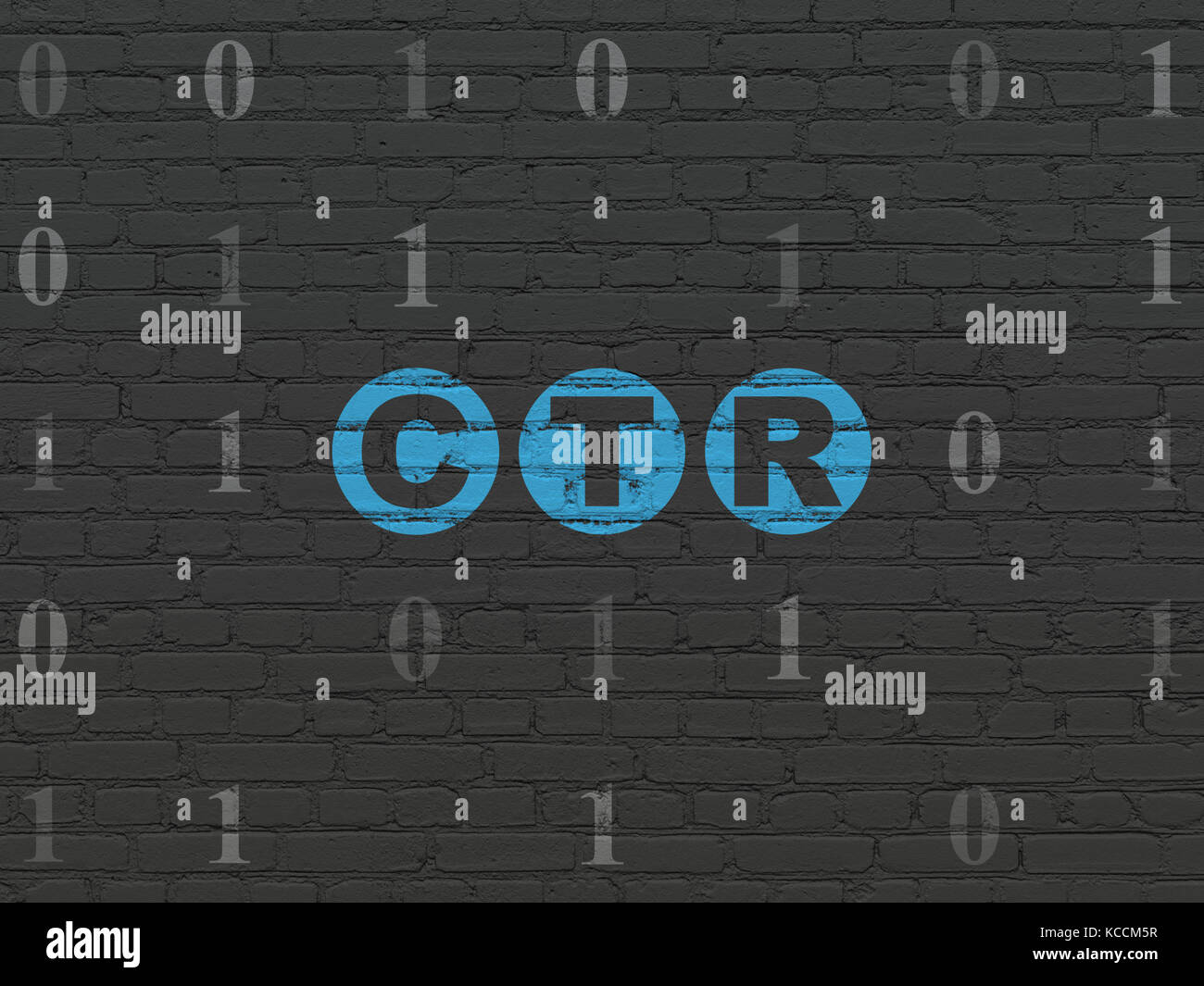Finance concept: CTR on wall background Stock Photo - Alamy