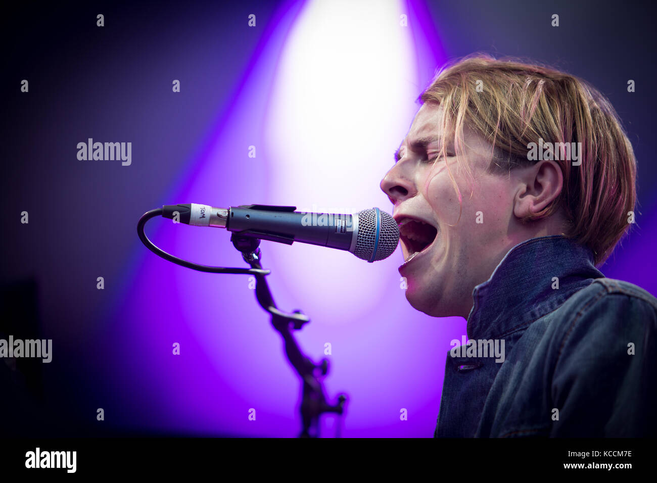 The English singer-songwriter and musician Tom Odell performs a live ...