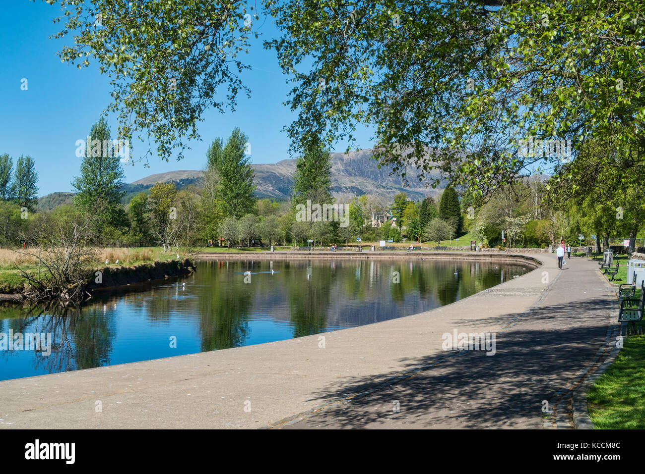 Callander; River; Teith; Ben; Ledi; Stirlingshire; trossachs; Sccotland ...