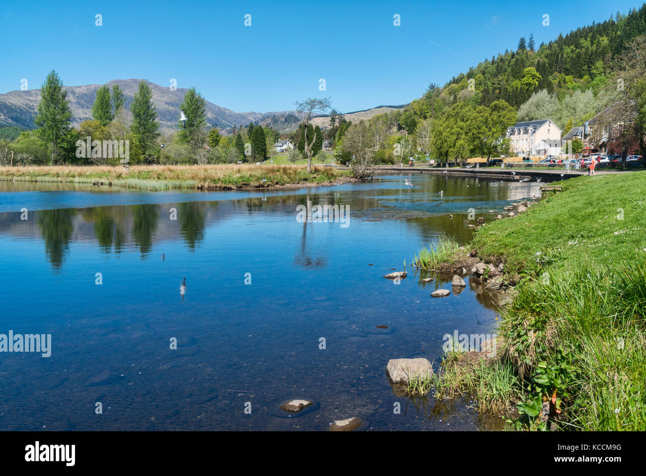 Callander; River; Teith; Ben; Ledi; Stirlingshire; trossachs; Sccotland ...