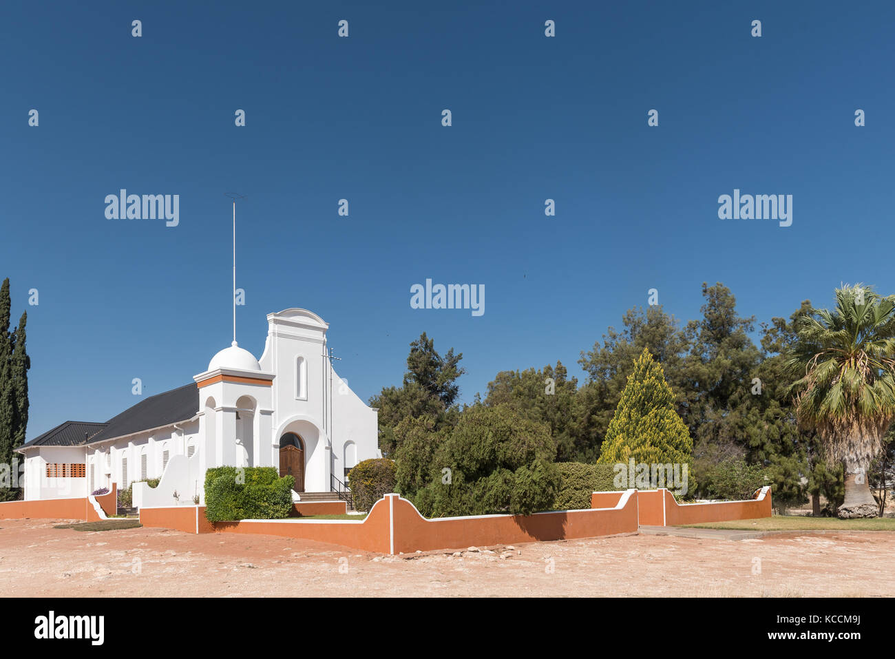 STAMPRIET, NAMIBIA - JULY 5, 2017: The Dutch Reformed Church in ...