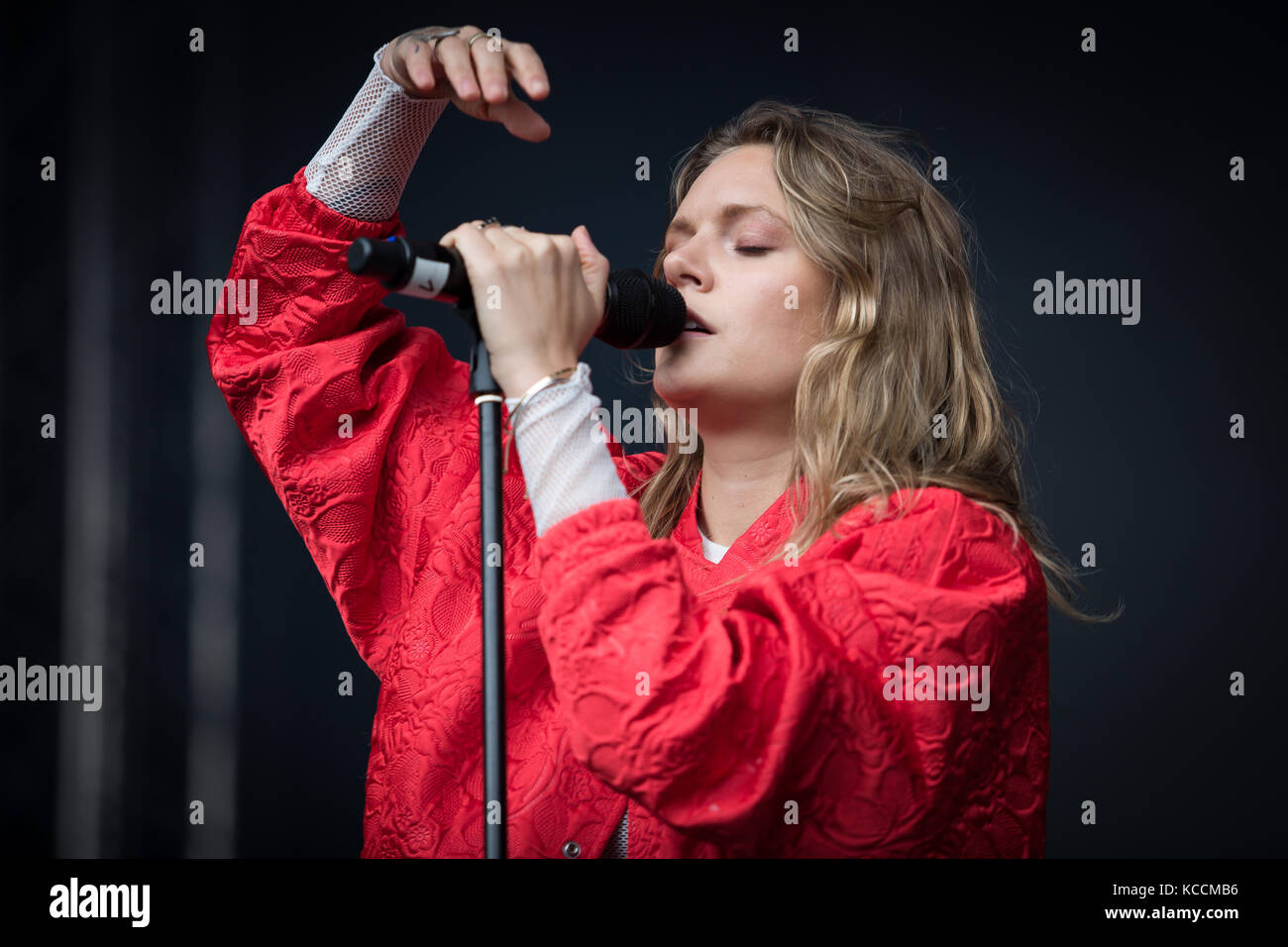 The Swedish singer and songwriter Tove Lo performs a live concert ...