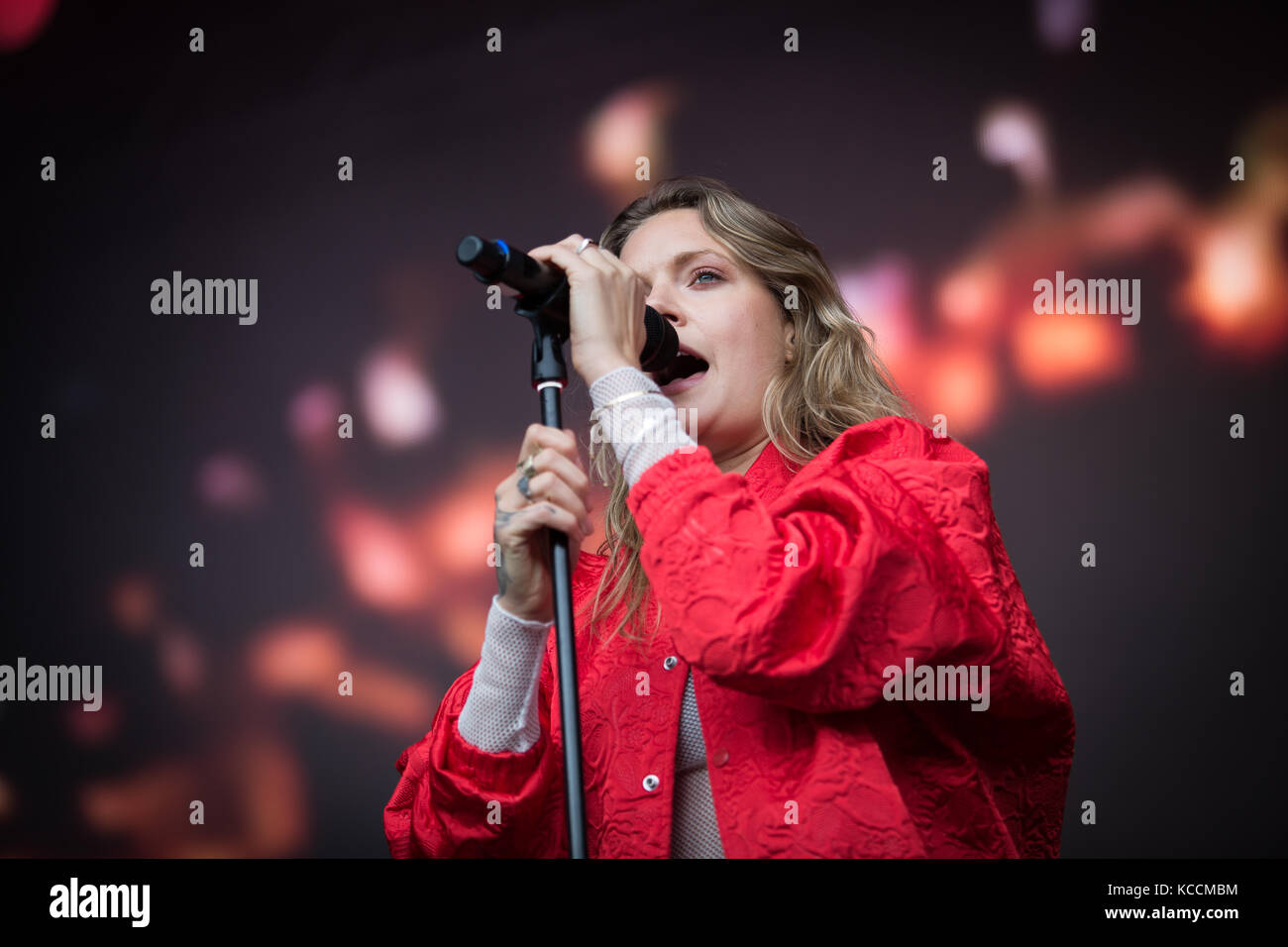The Swedish singer and songwriter Tove Lo performs a live concert ...