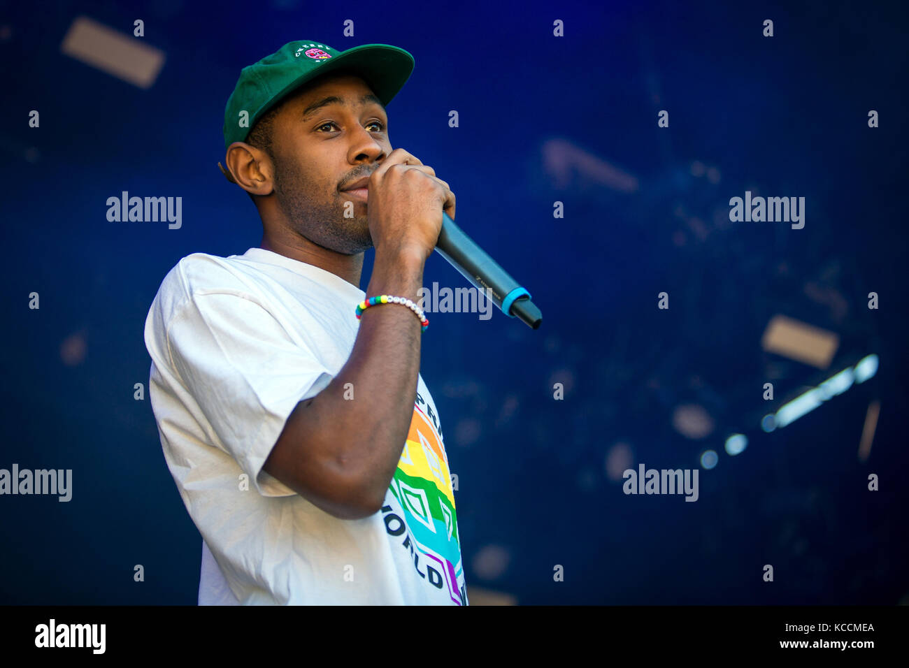 The American rapper and record producer Tyler, the Creator performs a ...