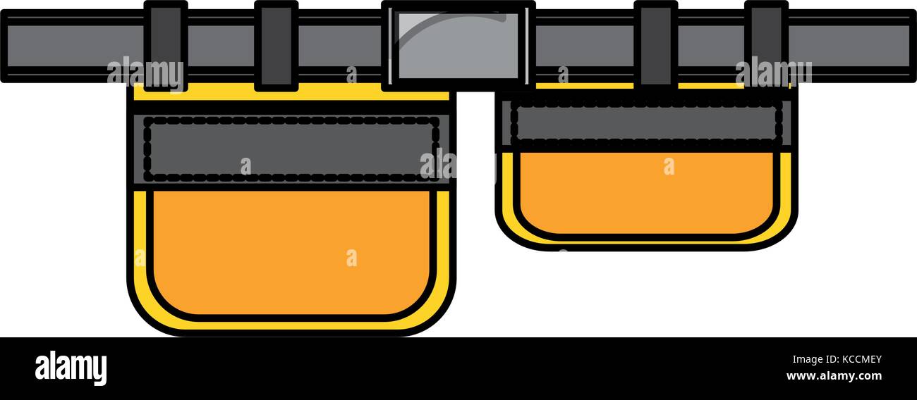 tool belt icon over white background colorful design vector ...