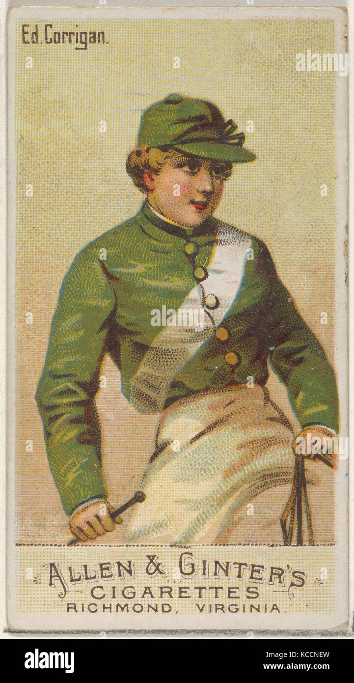 Edward Corrigan, from the Racing Colors of the World series (N22a) for ...