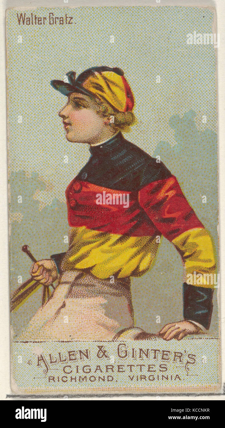 Walter Gratz, from the Racing Colors of the World series (N22b) for ...