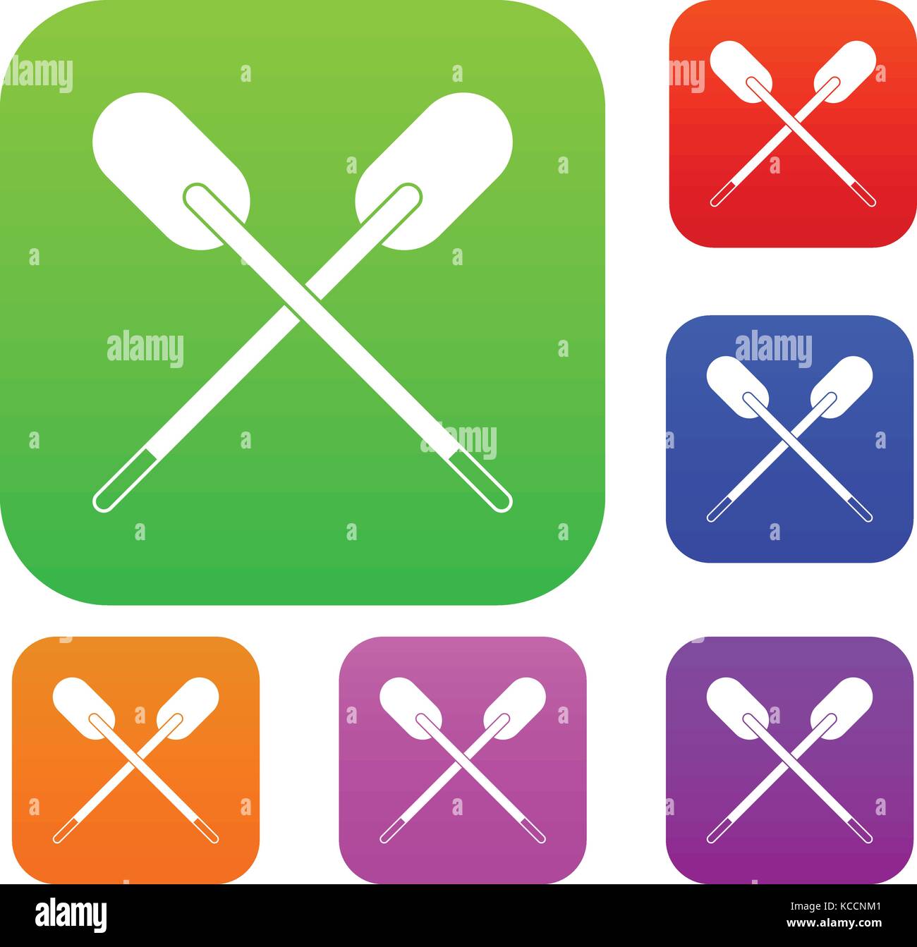Rowing oars crossed Stock Vector Images - Alamy