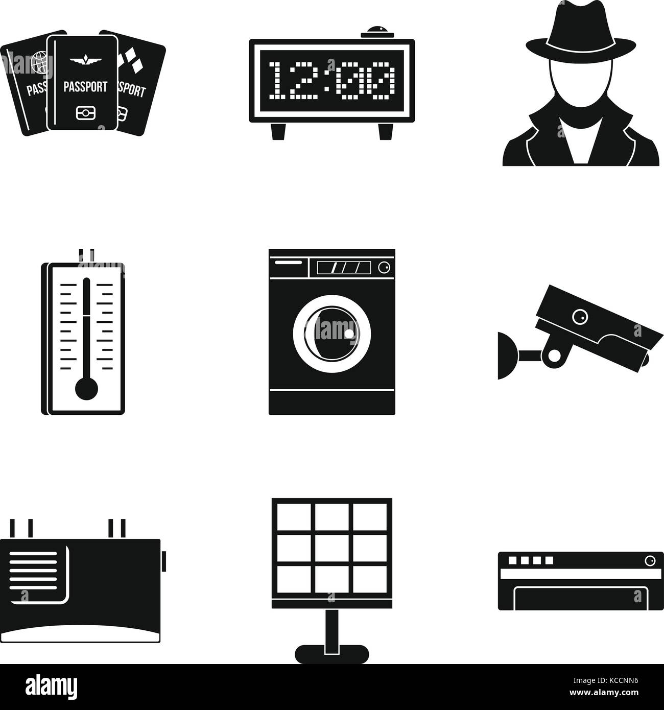 Candid camera icons set, simple style Stock Vector Image & Art - Alamy