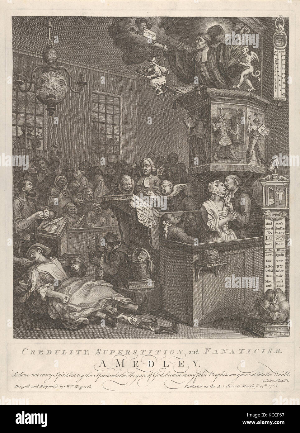 Credulity, Superstition, and Fanaticism, William Hogarth, March 15 ...