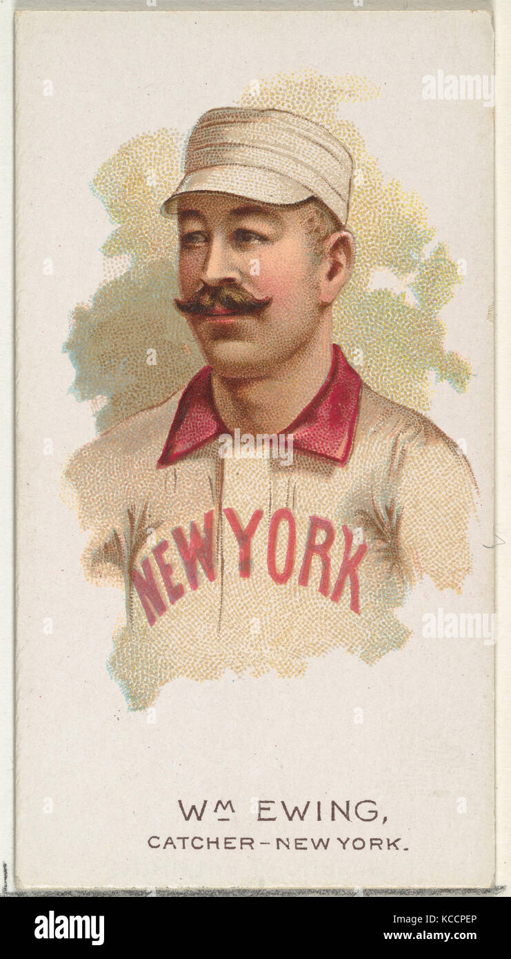 William Ewing, Baseball Player, Catcher, New York, from World's ...