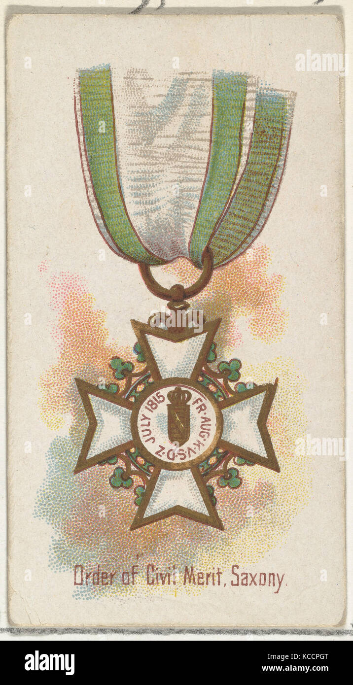Order of Civil Merit, Saxony, from the World's Decorations series (N30 ...