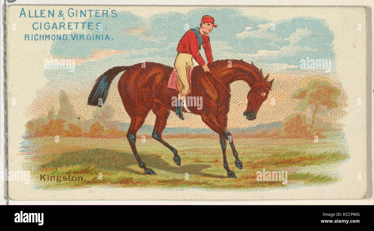 Kingston, from The World's Racers series (N32) for Allen & Ginter ...