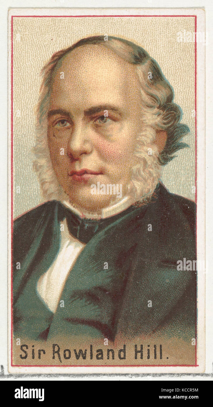 Sir Rowland Hill, printer's sample for the World's Inventors souvenir ...