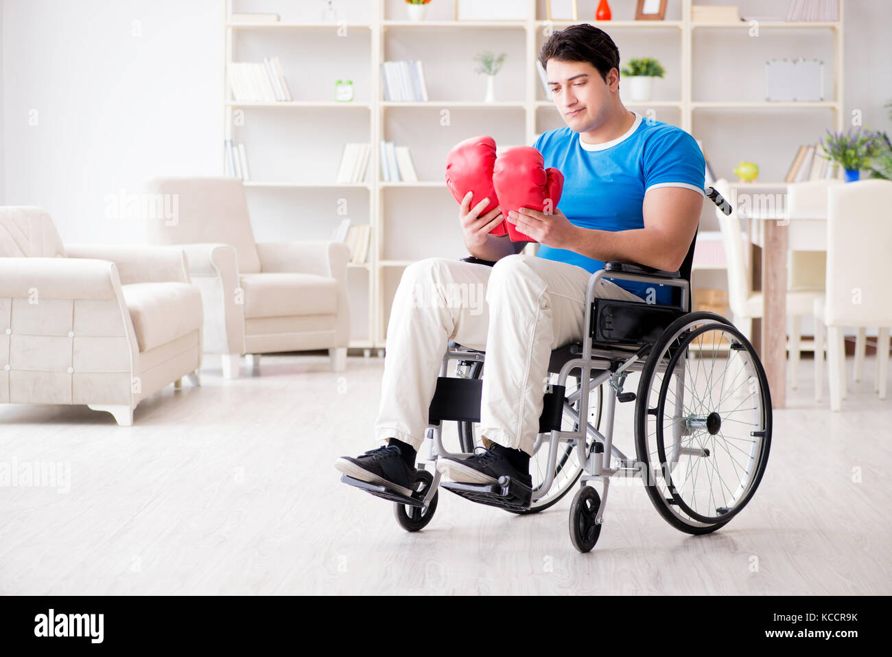 Wheelchair and boxing gloves hi-res stock photography and images - Alamy