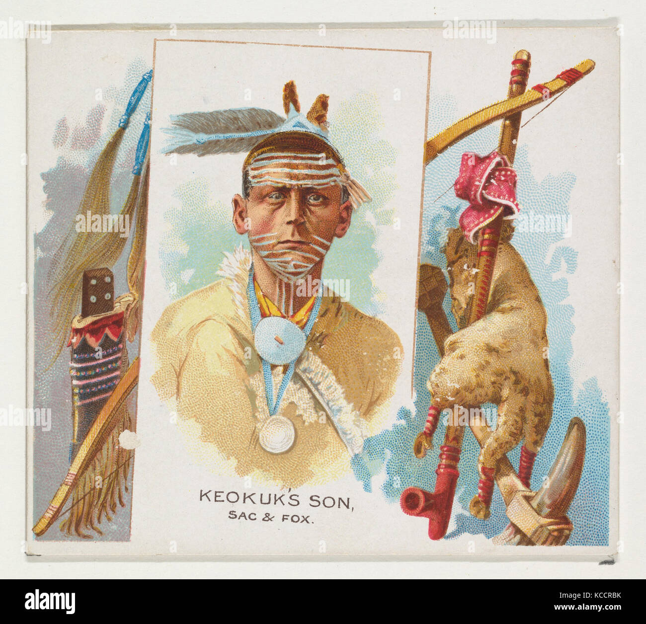 Keokuk's Son, Sac & Fox, from the American Indian Chiefs series (N36 ...