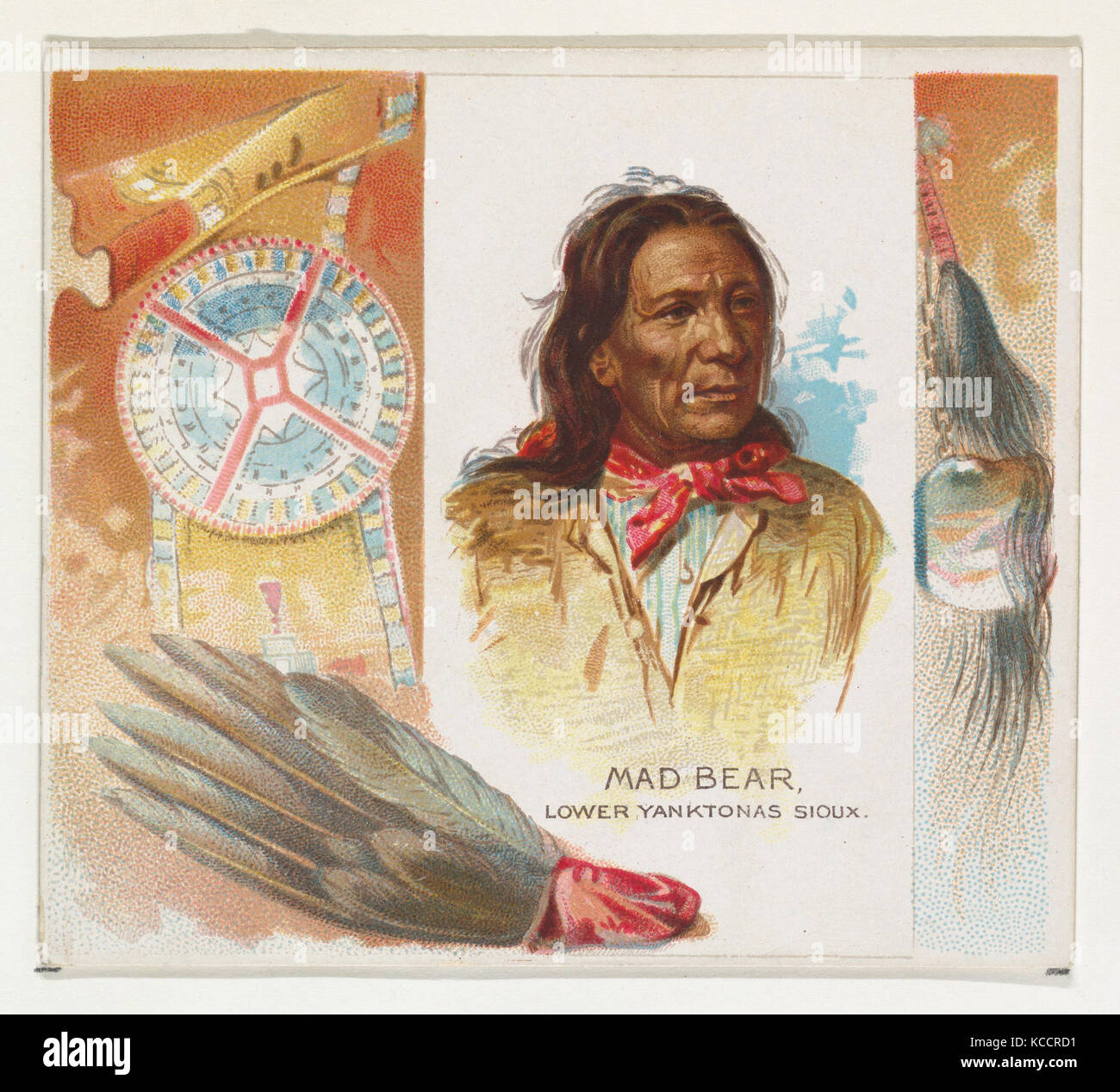 Mad Bear, Lower Yanktonas Sioux, from the American Indian Chiefs series ...