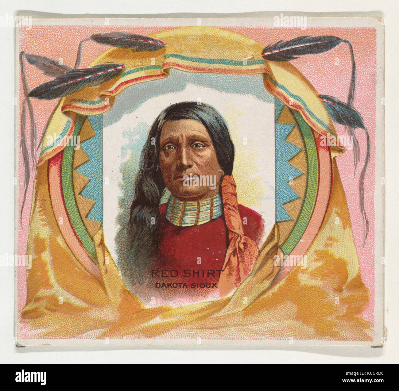 Red Shirt, Dakota Sioux, from the American Indian Chiefs series (N36 ...