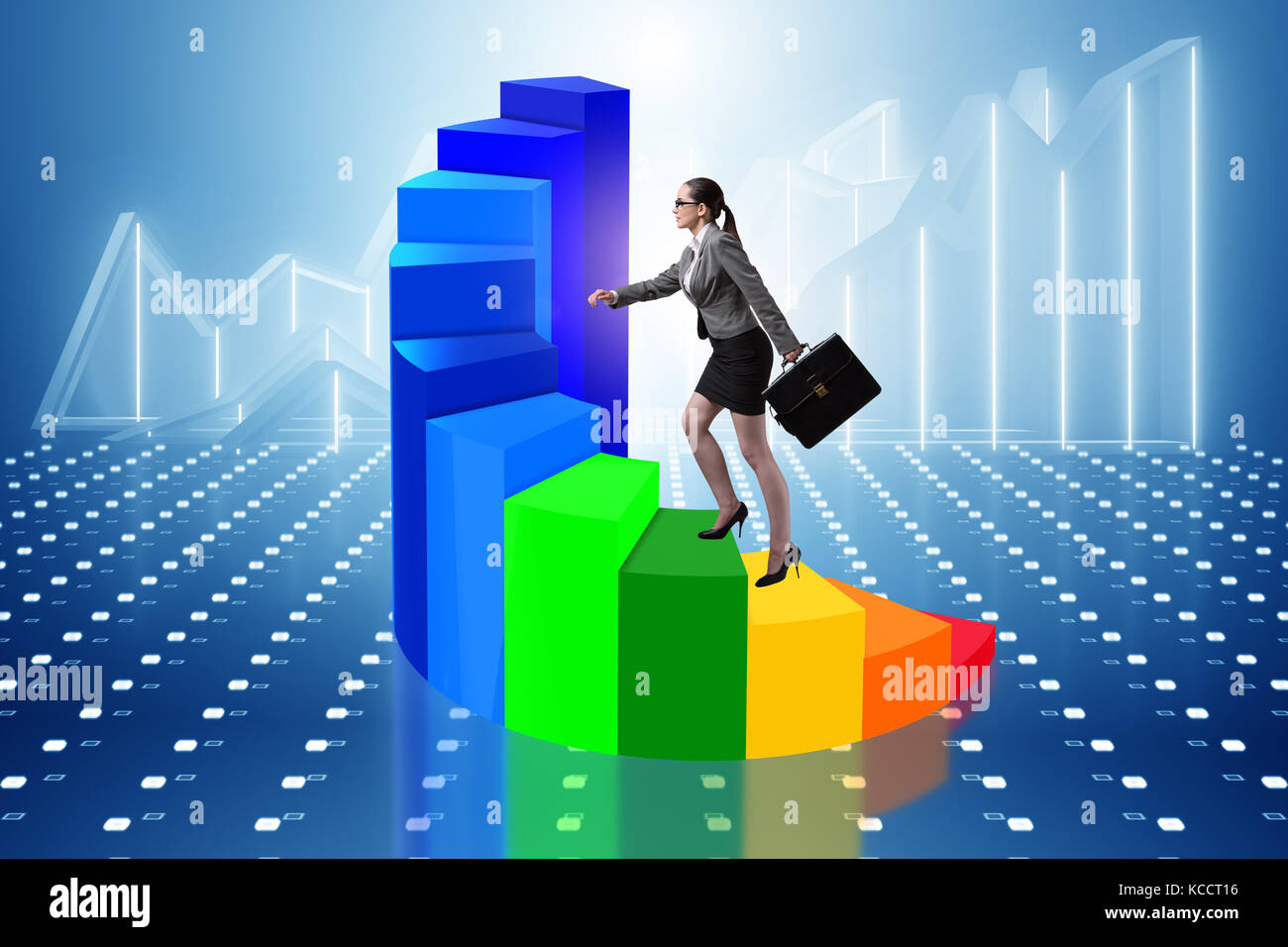 Career development with stairs in business concept Stock Photo - Alamy