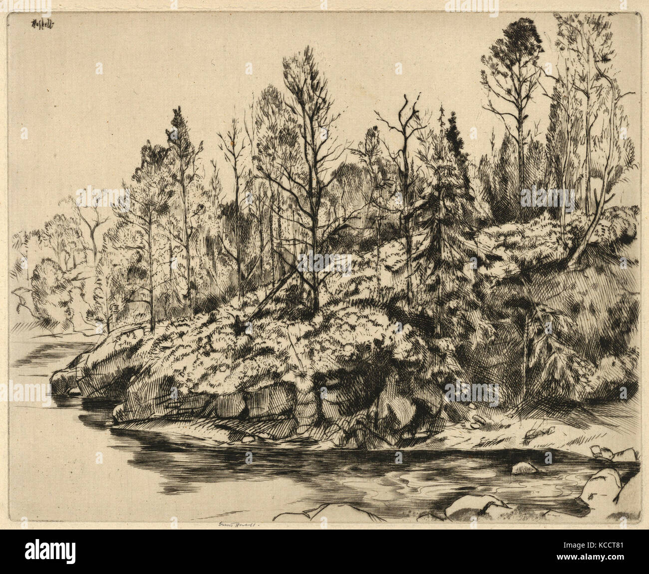 Drawings and Prints, Print, Autumnal Point, Artist, Ernest Haskell ...