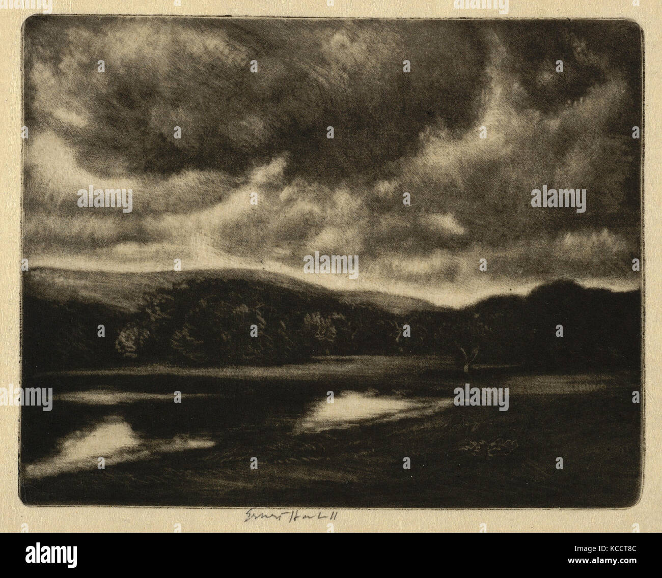 Drawings and Prints, Print, Evening Shadows, Artist, Ernest Haskell ...