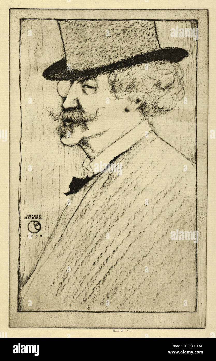 Drawings and Prints, Print, Portrait of Whistler, Artist, Ernest ...