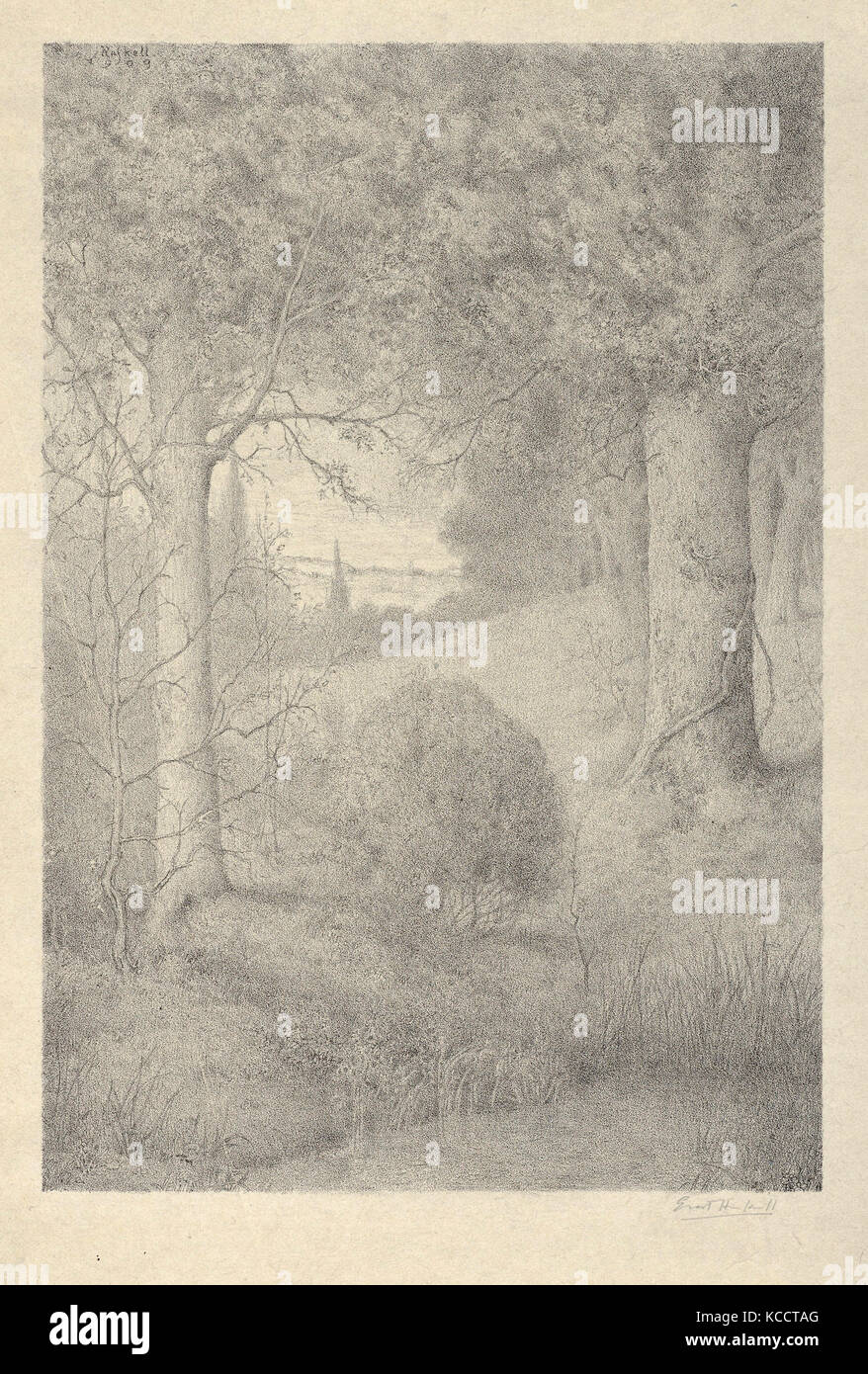 Drawings and Prints, Print, The Edge of the Wood, Artist, Ernest ...