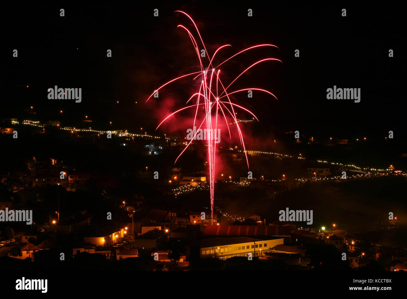 São Jorge fireworks Stock Photo - Alamy