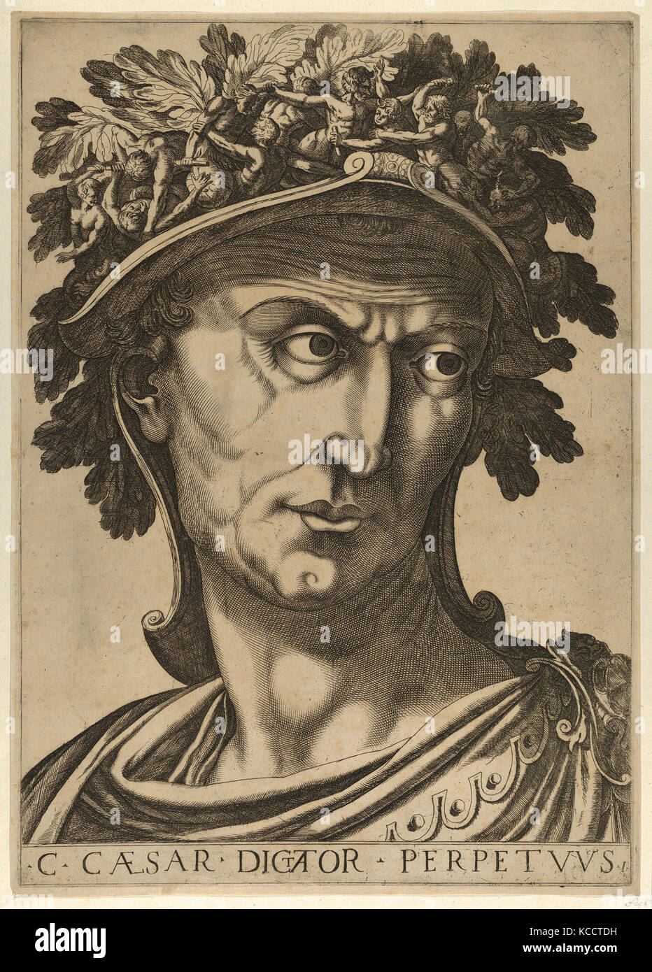 Plate 1: Julius Caesar looking to the right, from 'The Twelve Caesars ...