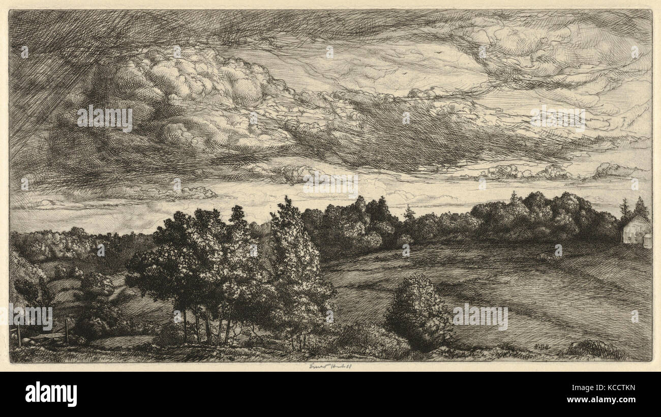 Drawings and Prints, Print, Storm Clouds, Artist, Ernest Haskell ...