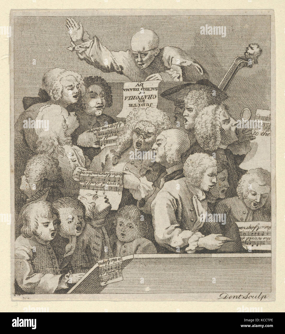 A Chorus of Singers, After William Hogarth, ca. 1800 Stock Photo - Alamy