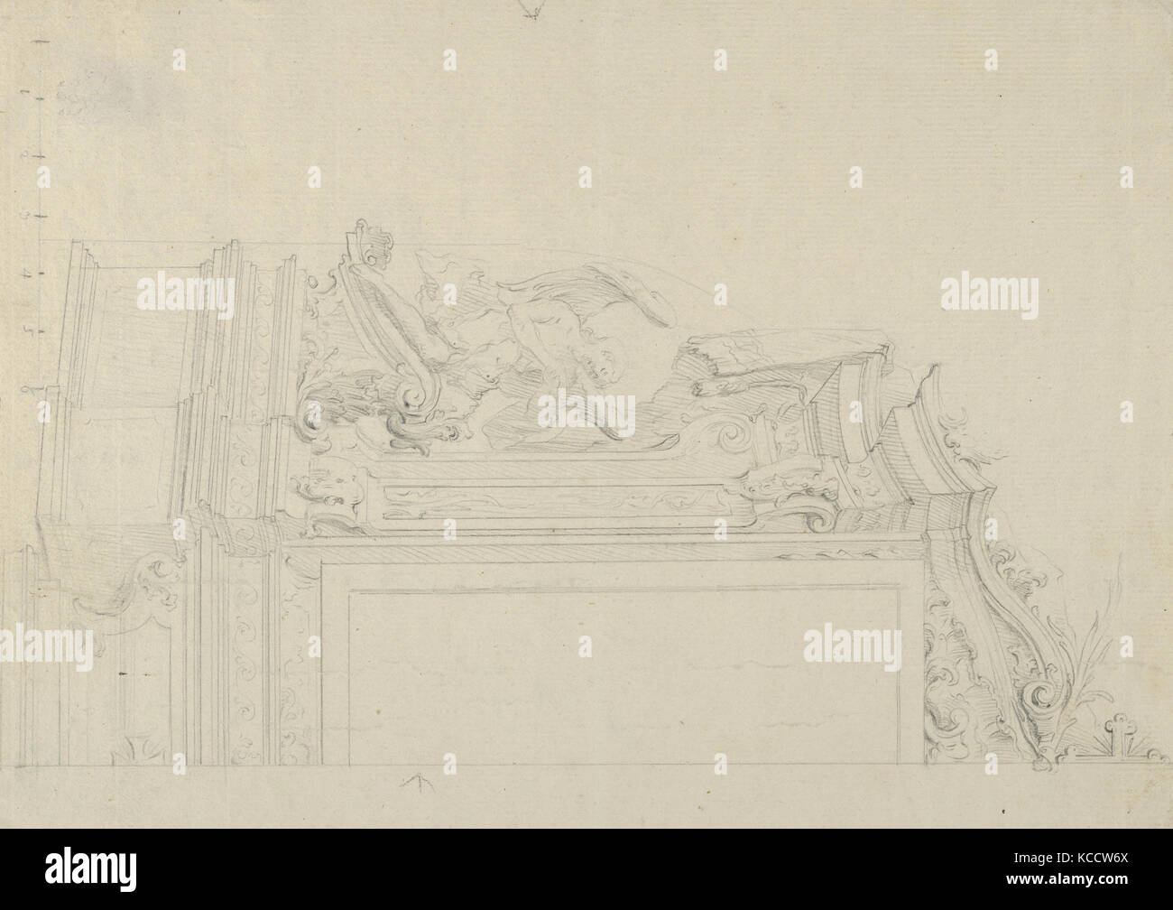 Design for an altar, Anonymous, German, 18th century, Formerly ...