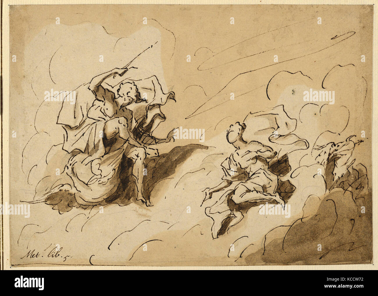 Drawing, Ceres pleading with Jove for the Return of Prosperpina: Ovid ...