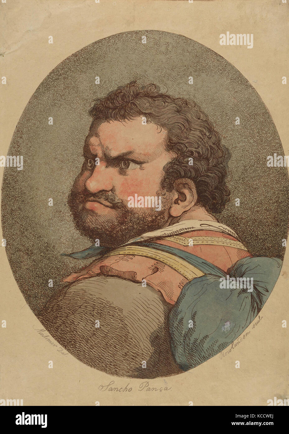 Drawings and Prints, Print, Sancho Panza, from Don Quixote, Etcher ...