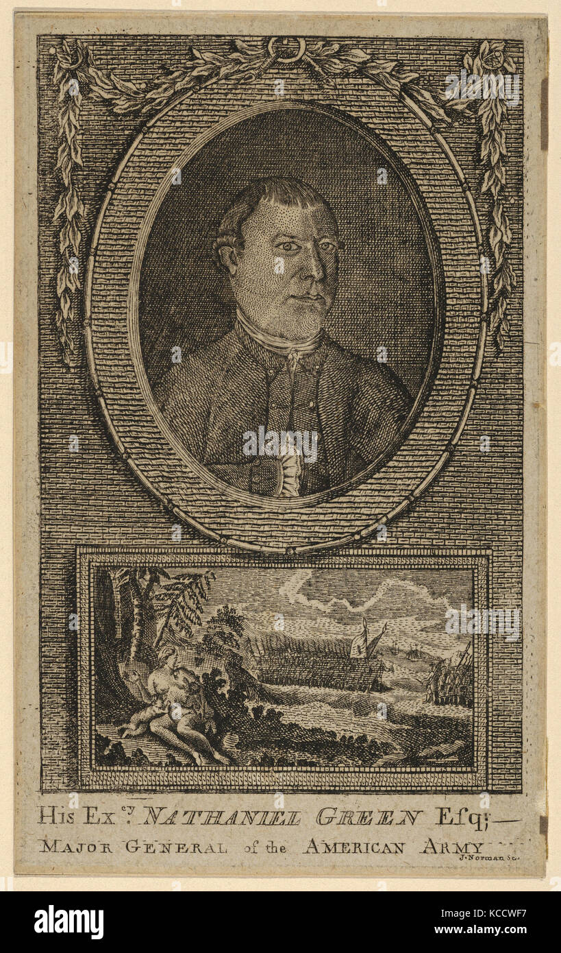 Drawings and Prints, Print, His Excellency Nathaniel Green, Esq., Major ...