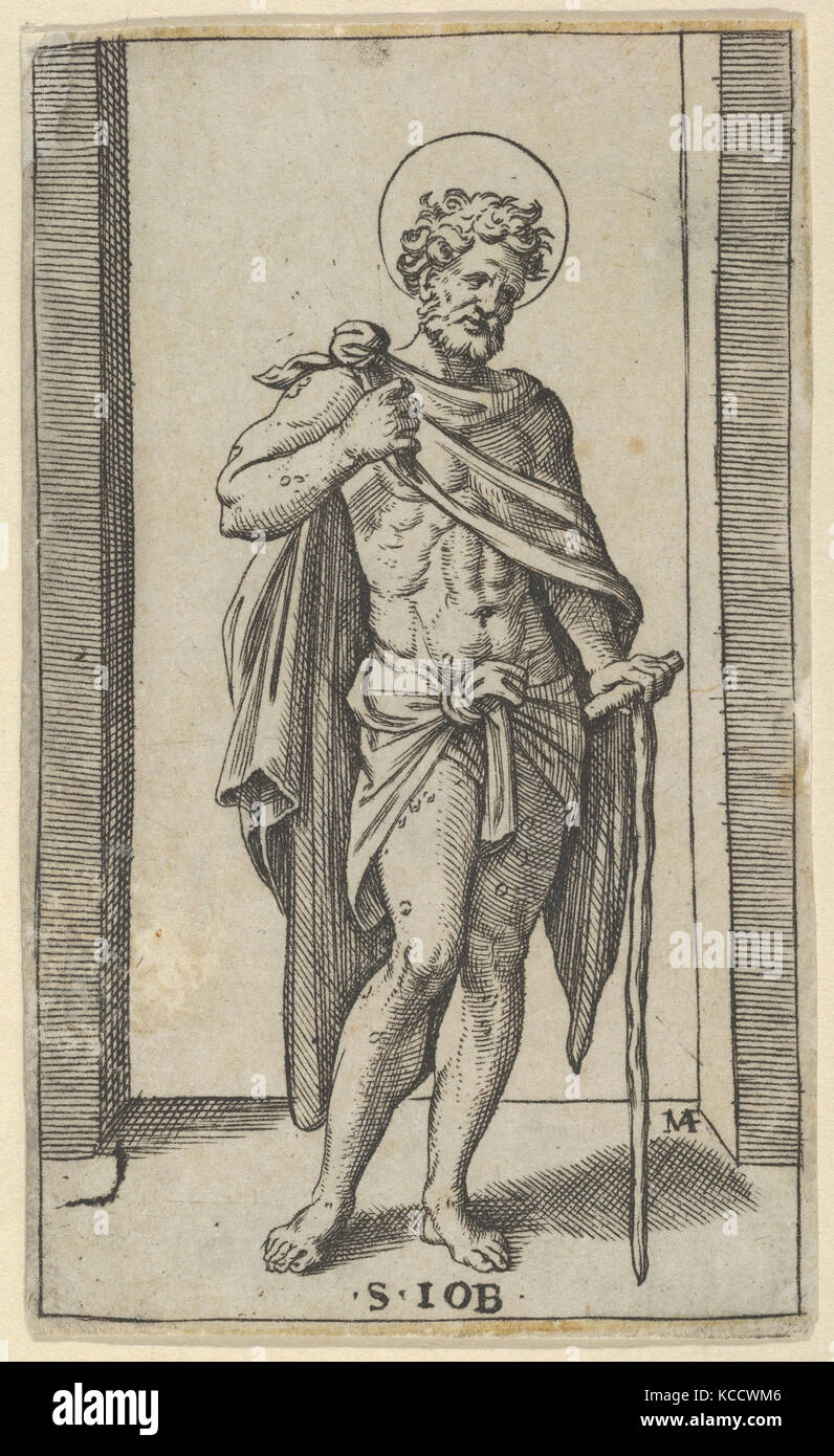 Saint Job, wearing a cloak, from the series 'Piccoli Santi' (Small ...