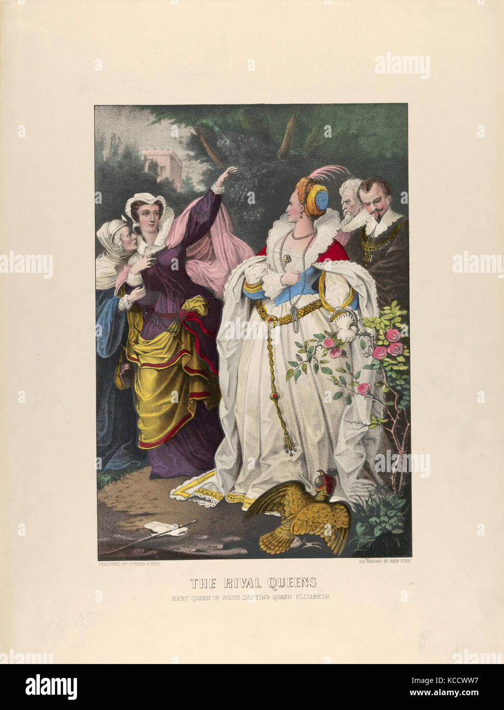 Drawings and Prints, Print, The Rival Queens – Mary Queen of Scots ...