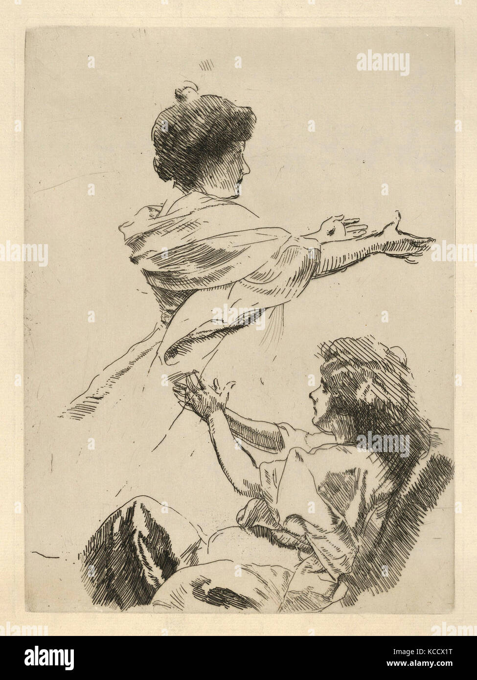 Drawings and Prints, Print, The Welcome, Artist, Paul-Albert Besnard ...