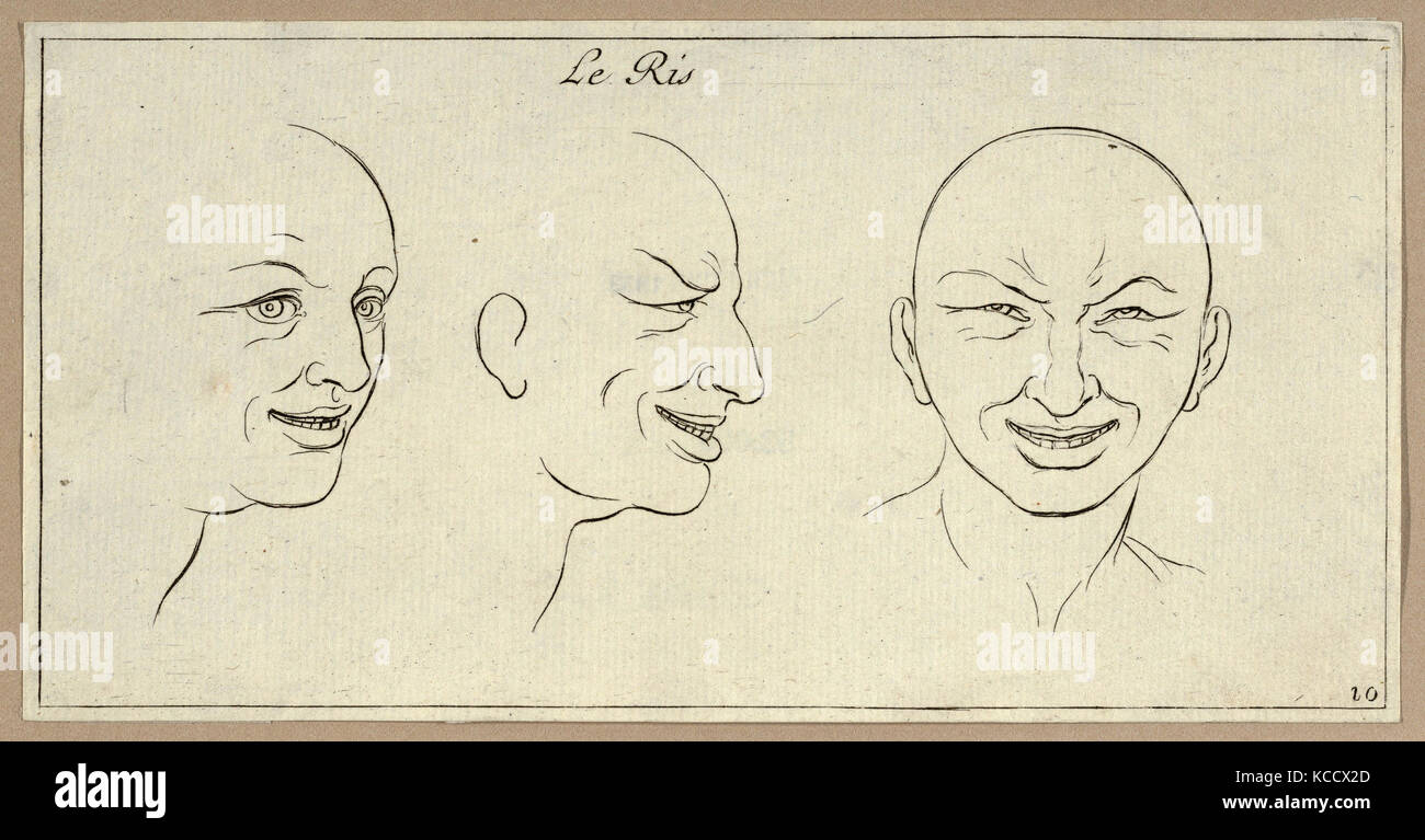 Drawings and Prints, Print, Le Ris (from Caracteres des passions ...
