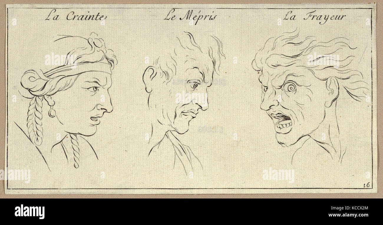 Drawings and Prints, Print, Le Crainte, Le Mépris, La Frayeur (from ...