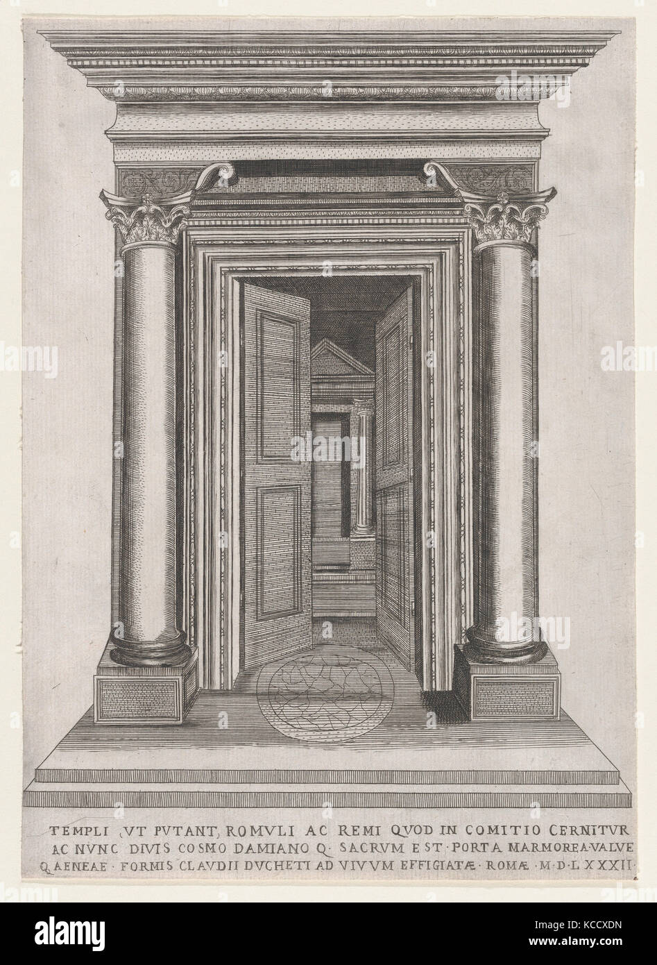 Speculum Romanae Magnificentiae: Portal of the Temple of Romulus and ...