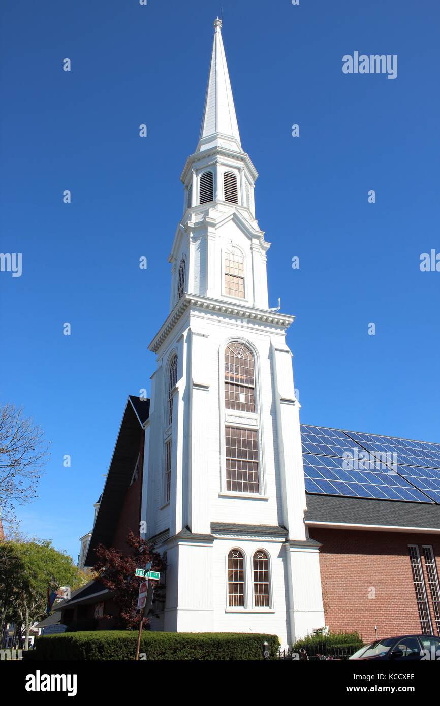 A beautiful church building in the middle of the city in the north ...